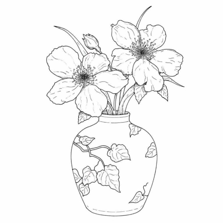 50+ Flower Pot Drawing Images & Pictures » Flower Drawing