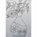 50+ Flower Pot Drawing Images & Pictures » Flower Drawing