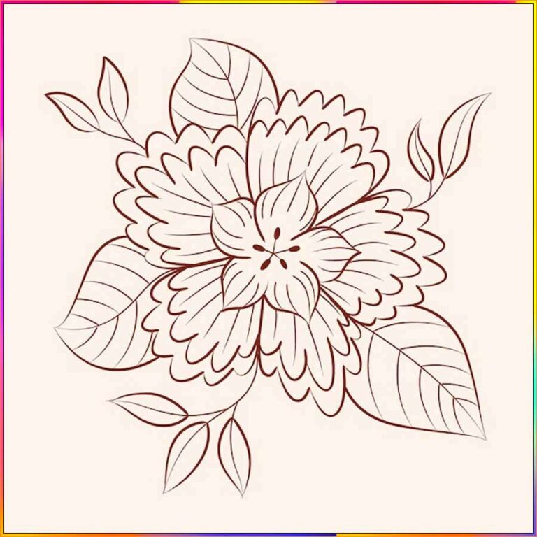 35 Easy Aster Flower Drawing » Flower Drawing
